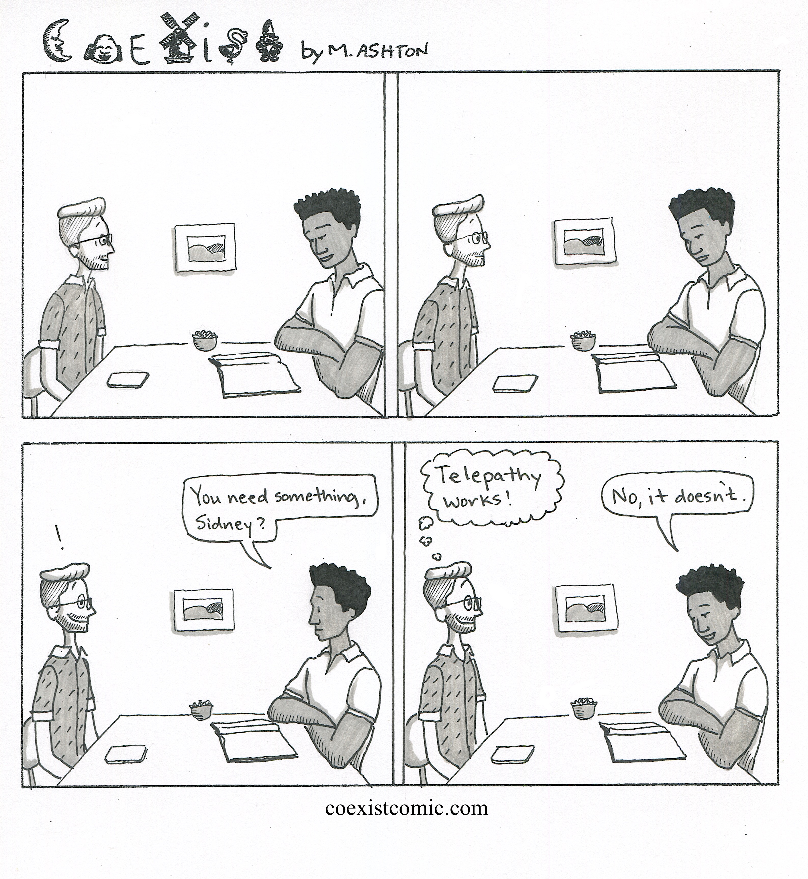 Telepathy (repost) – Coexist the Comic Strip